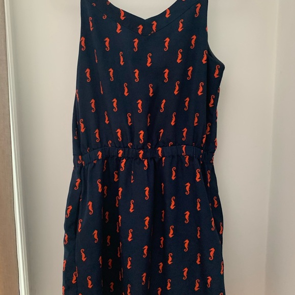 Dresses | Navy Nautical Sea Horse Sundress | Poshmark